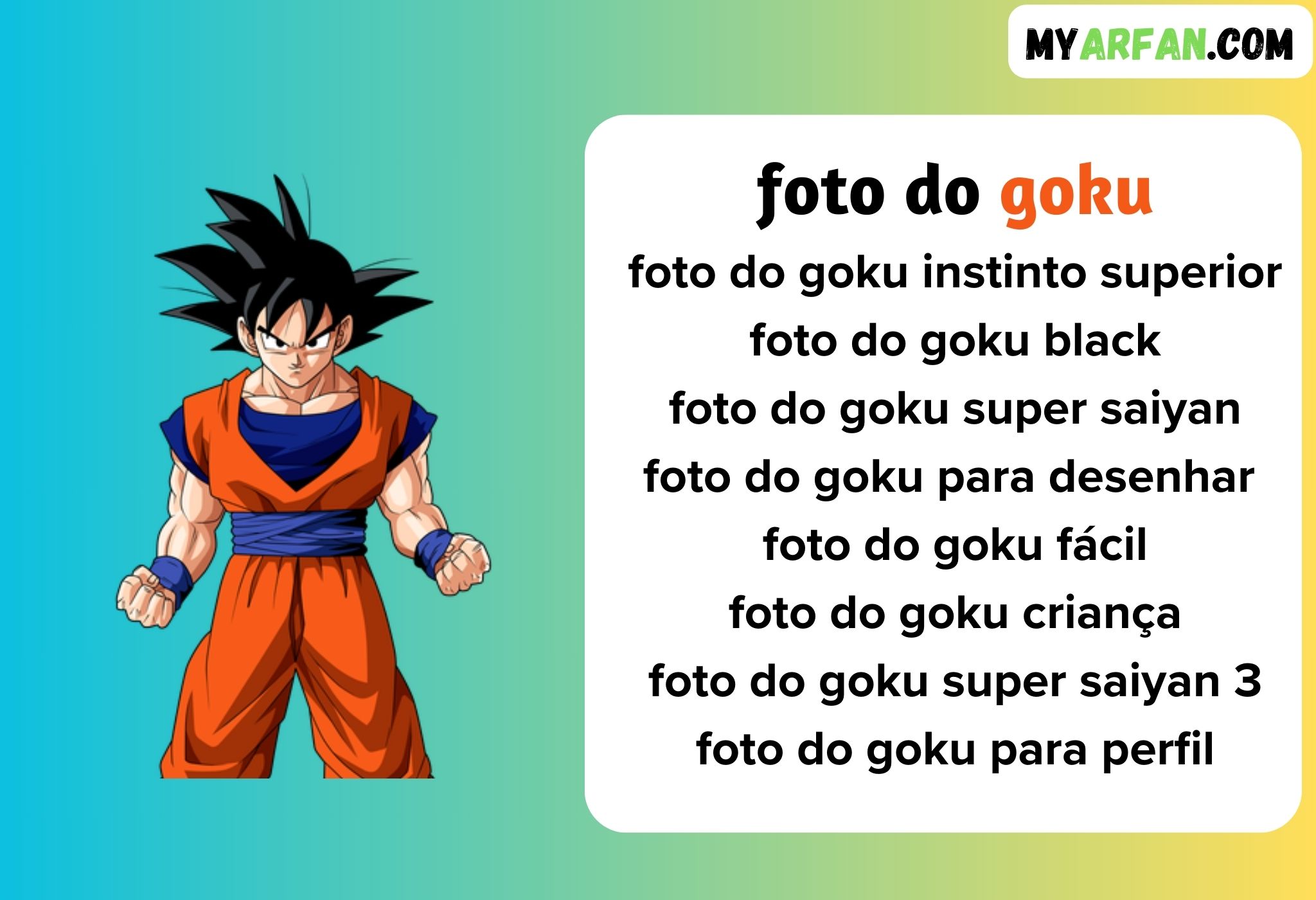 876 melhor ideia de Foto do goku | foto do goku para desenhar | foto do ...